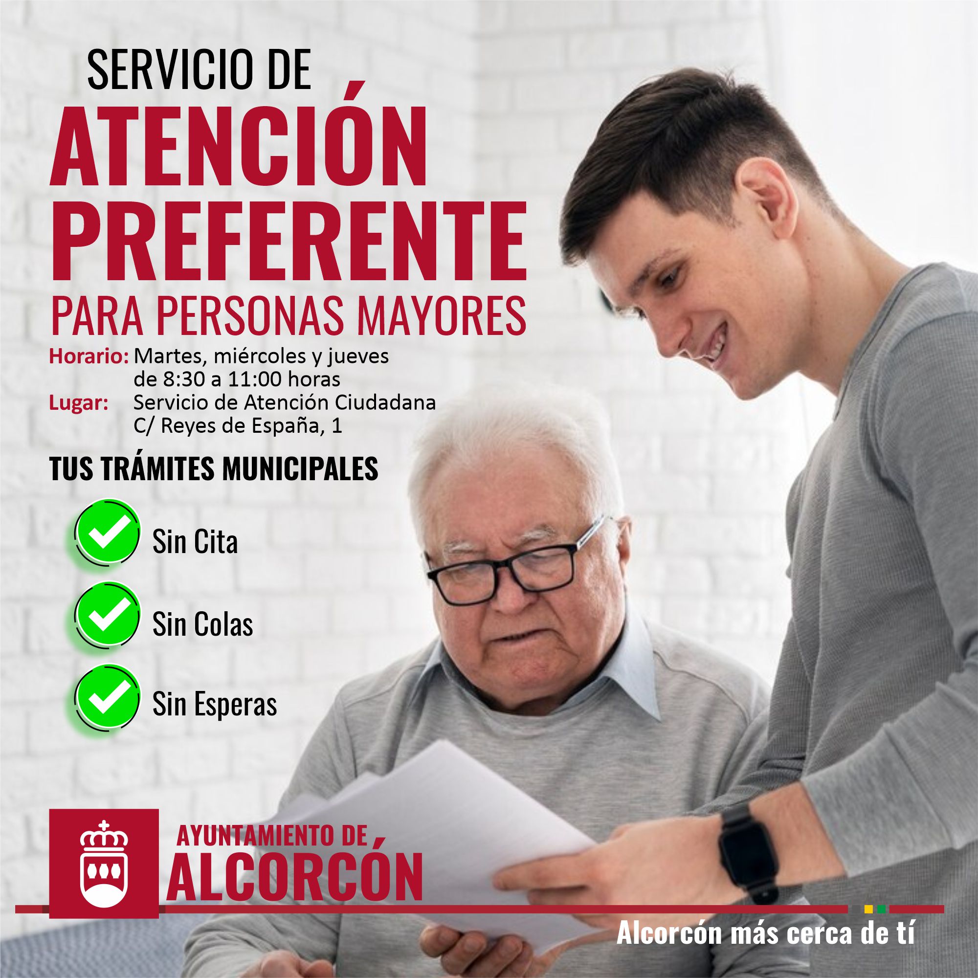 atencion ciudadana preferente para mayores en alcorcon | SoyDe