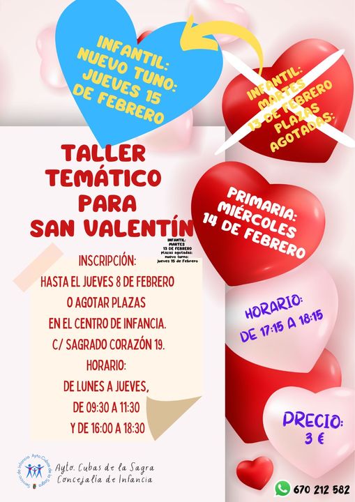 Taller San Valentín Cubas 2024 | SoyDe