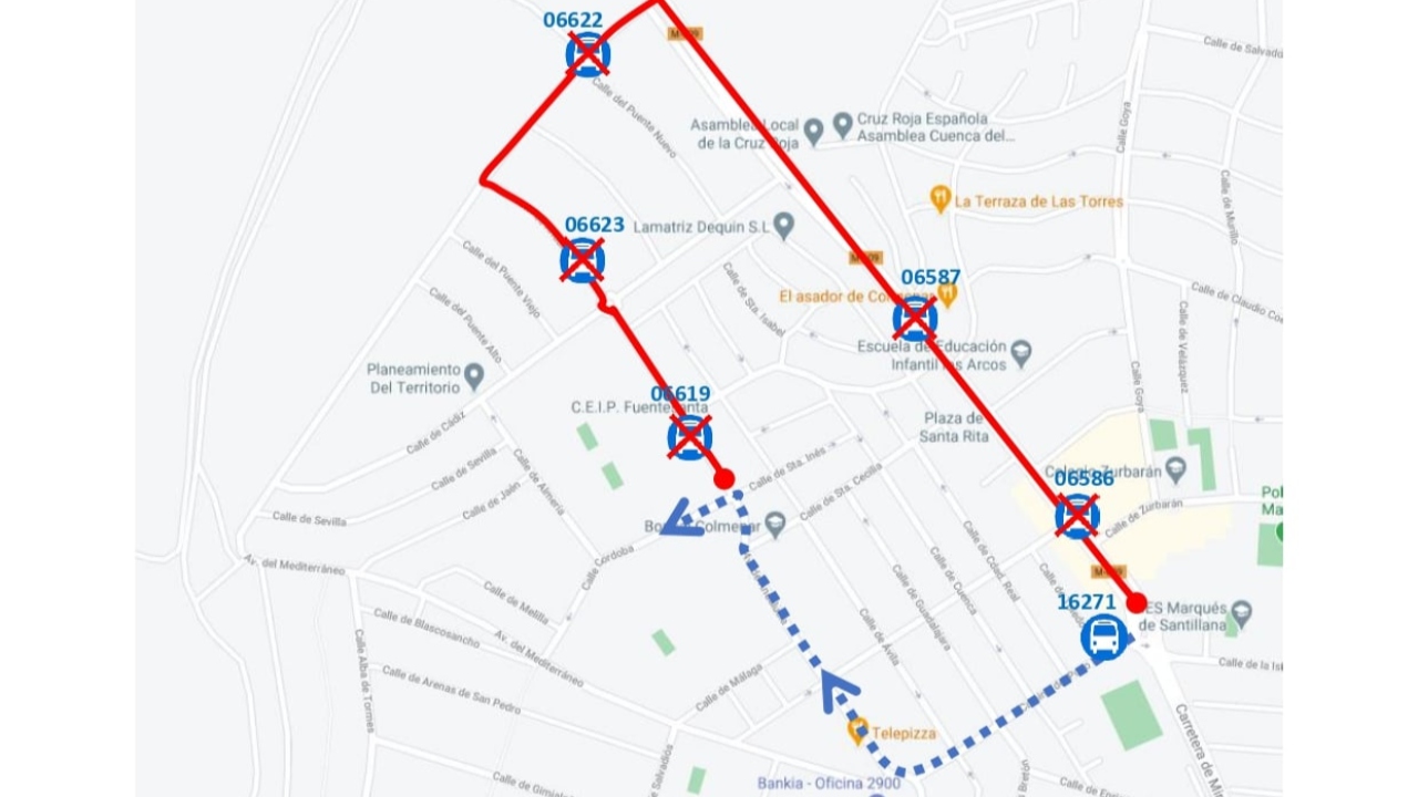Modificaciones en el recorrido de la linea N-702 | SoyDe